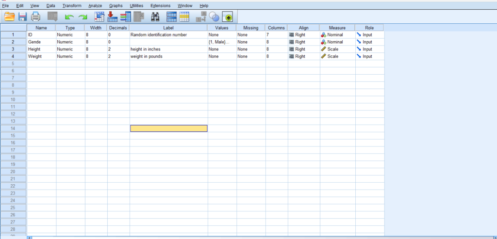 Mastering Spss Adding Data And Understanding Data View Variable View In Spss Statistics
